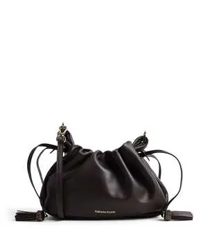 Fabiana Filippi Nappa Leather Muffin Clutch Bag - Brown