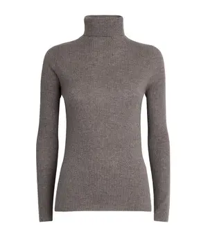 Fabiana Filippi Virgin Wool-silk-cashmere Sweater - Brown