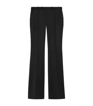 Alexander McQueen Wool Bootcut Trousers