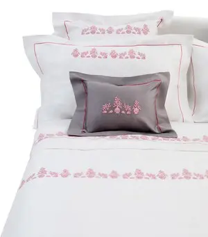 Loretta Caponi Cotton Coral And Shells Flat Sheet