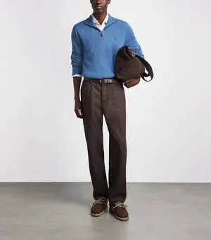 Polo Ralph Lauren Wool Polo Pony Quarter-zip Sweater