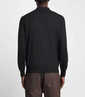 Polo Ralph Lauren Wool Polo Pony Long-sleeve Polo Shirt