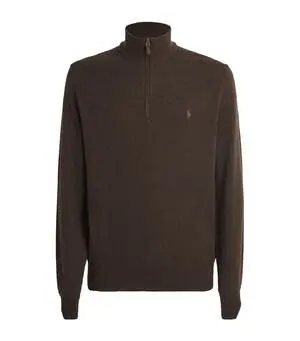 Polo Ralph Lauren Wool Polo Pony Quarter-zip Sweater
