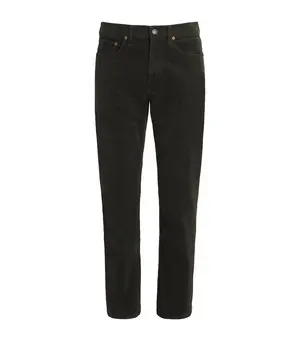 Polo Ralph Lauren Stretch-cotton Corduroy Hampton Straight Trousers - Green