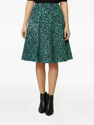 Proenza Schouler Pleated Tweed Midi Skirt