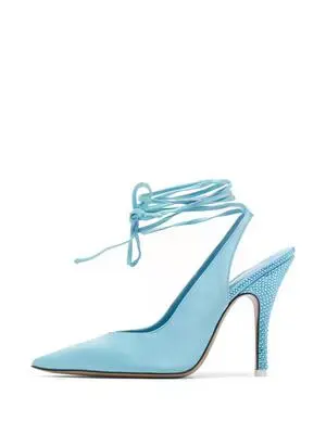 Attico Venus Ankle-tie Pumps - Blue