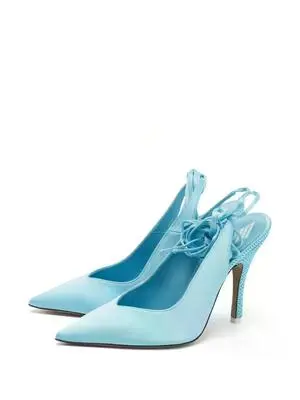 Attico Venus Ankle-tie Pumps - Blue