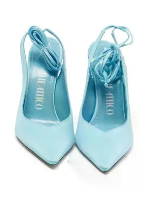 Attico Venus Ankle-tie Pumps - Blue