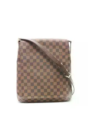 LOUIS VUITTON 2004 Musette Damier Ebene Shoulder Bag