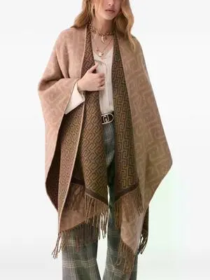 Liu Jo Monogram Jacquard Poncho