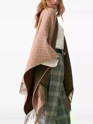Liu Jo Monogram Jacquard Poncho