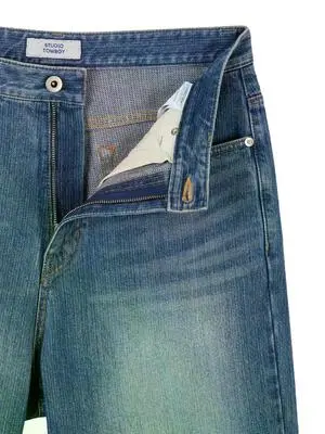 STUDIO TOMBOY Faded Straight-leg Jeans