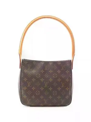 LOUIS VUITTON 2001 Mm Looping Monogram Shoulder Bag - Brown
