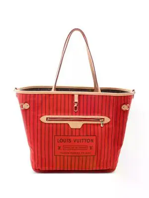 LOUIS VUITTON Monogram Neverfull Tote Bag - Brown
