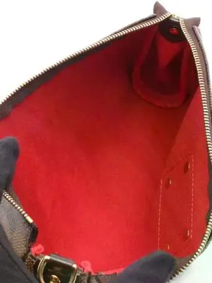 LOUIS VUITTON 2010 Eva Damier Ebene Shoulder Bag