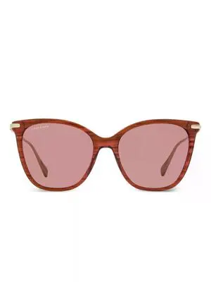 Longchamp 757 Square-frame Sunglasses - Red