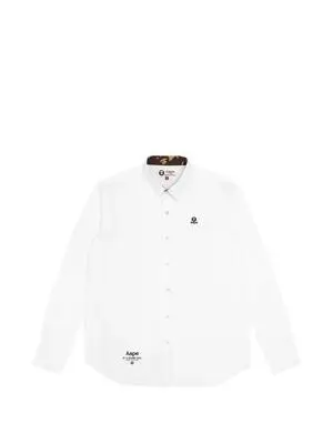 AAPE BY *A BATHING APE Moonface Embroidered Shirt - Black