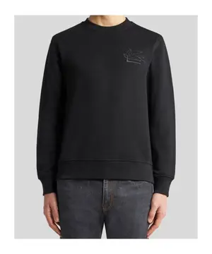 Etro Pegaso-appliqué Crew-neck Sweatshirt