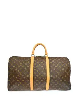 LOUIS VUITTON 1997 Monogram Keepall 55 Tote Bag
