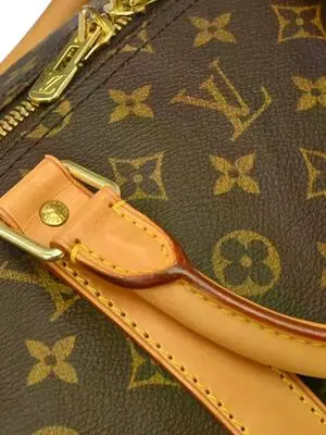 LOUIS VUITTON 1997 Monogram Keepall 55 Tote Bag - Brown