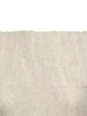 BOHEMSEO Off-shoulder Ribbed-knit Sweater