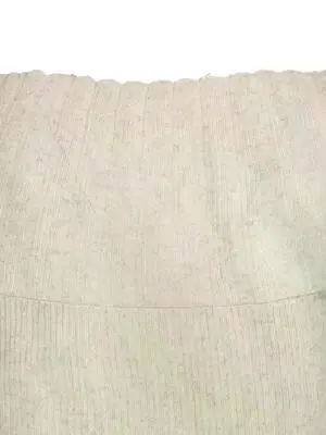 BOHEMSEO Off-shoulder Ribbed-knit Sweater
