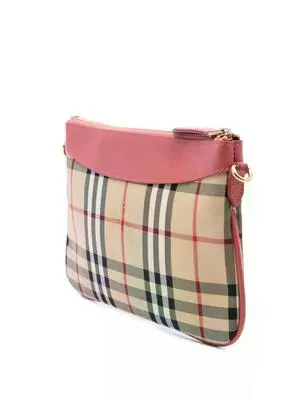 Burberry 2000-2017 Haymarket Check Nylon Peyton Crossbody Bag