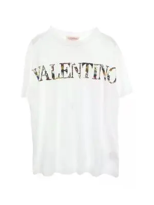 Valentino Garavani Sequin Embellished Logo T-shirt - White