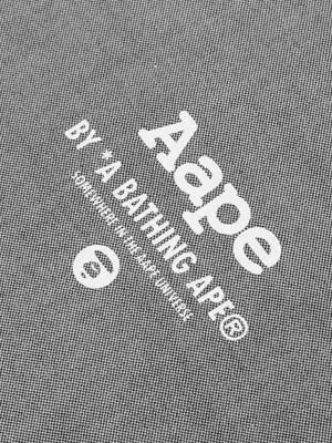 AAPE BY *A BATHING APE Logo-patch Camouflage-panel Shirt