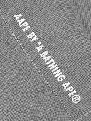 AAPE BY *A BATHING APE Logo-patch Camouflage-panel Shirt