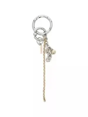 JUSTINE CLENQUET Lewis Chain Keyring - Silver