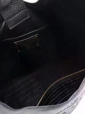 Prada 2010-2026 Canapa Logo Vitello Daino Hobo Bag