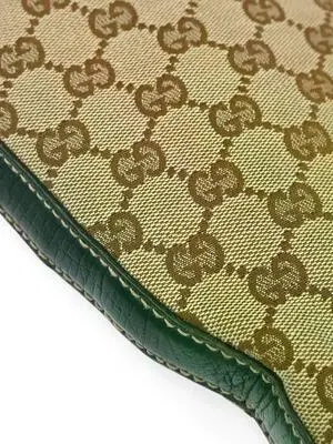 Gucci 1990-2000s Horsebit Gg Canvas Shoulder Bag