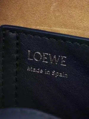 Loewe Calfskin Pebble Bucket Bag Satchel - Blue