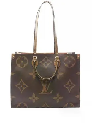 LOUIS VUITTON 2019 Monogram Reverse Giant Onthego Gm Satchel