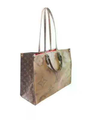 LOUIS VUITTON 2019 Monogram Reverse Giant Onthego Gm Satchel