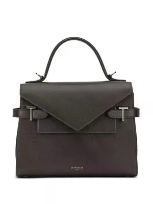 LE TANNEUR Pebbled Tote Bag - Brown