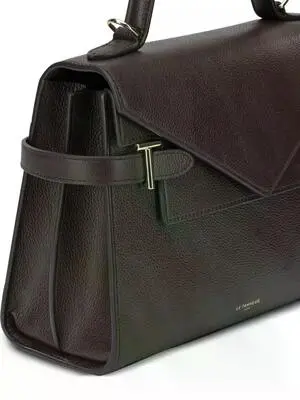 LE TANNEUR Pebbled Tote Bag - Brown