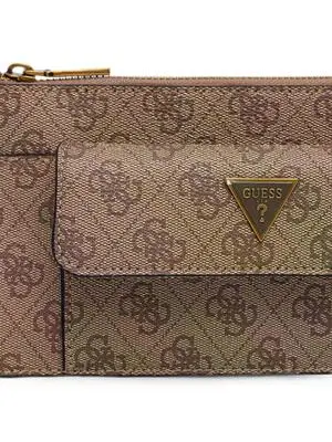 Guess Monogram-print Logo-plaque Belt Bag