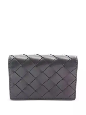 Bottega Veneta Intrecciato Card Case - Black