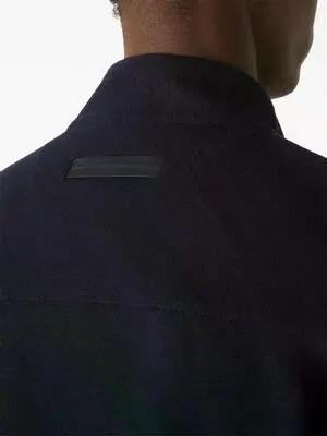 Zegna Wool Cotton And Silk Full Zip Sweatshirt