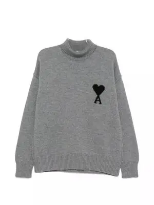 AMI Paris De Coeur Roll-neck Sweater