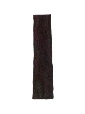Agnona Ribbed-knit Scarf - Purple