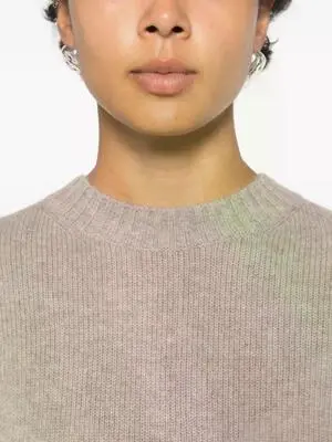 ALLUDE Ribbed Knit Crewneck