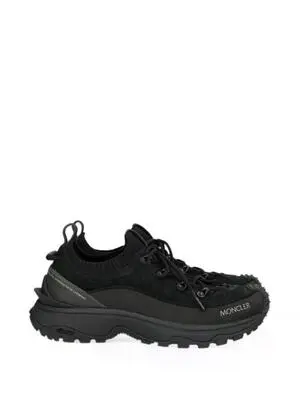 Moncler Trailgrip Lite3 Suede Sneakers - Black