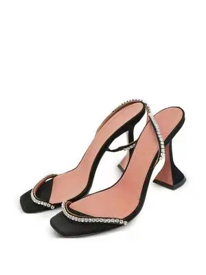 Amina Muaddi Gilda Crystal-embellished Sandals