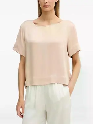 Sisley Embroidered Short-sleeve Blouse