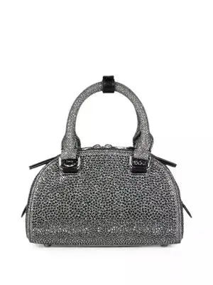 DIESEL® 1dr Dome Small Bowling Bag In Crystal Lurex - Silver