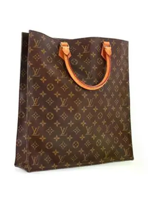 LOUIS VUITTON Vintage Sac Plat Bag Monogram Canvas Tote Bag
