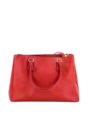 Prada Saffiano Leather Medium Tote Bag - Red